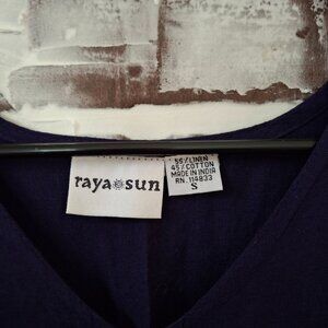 raya sun | Dresses | Raya Sun Small Summer Vacation Dress Blue Button ...